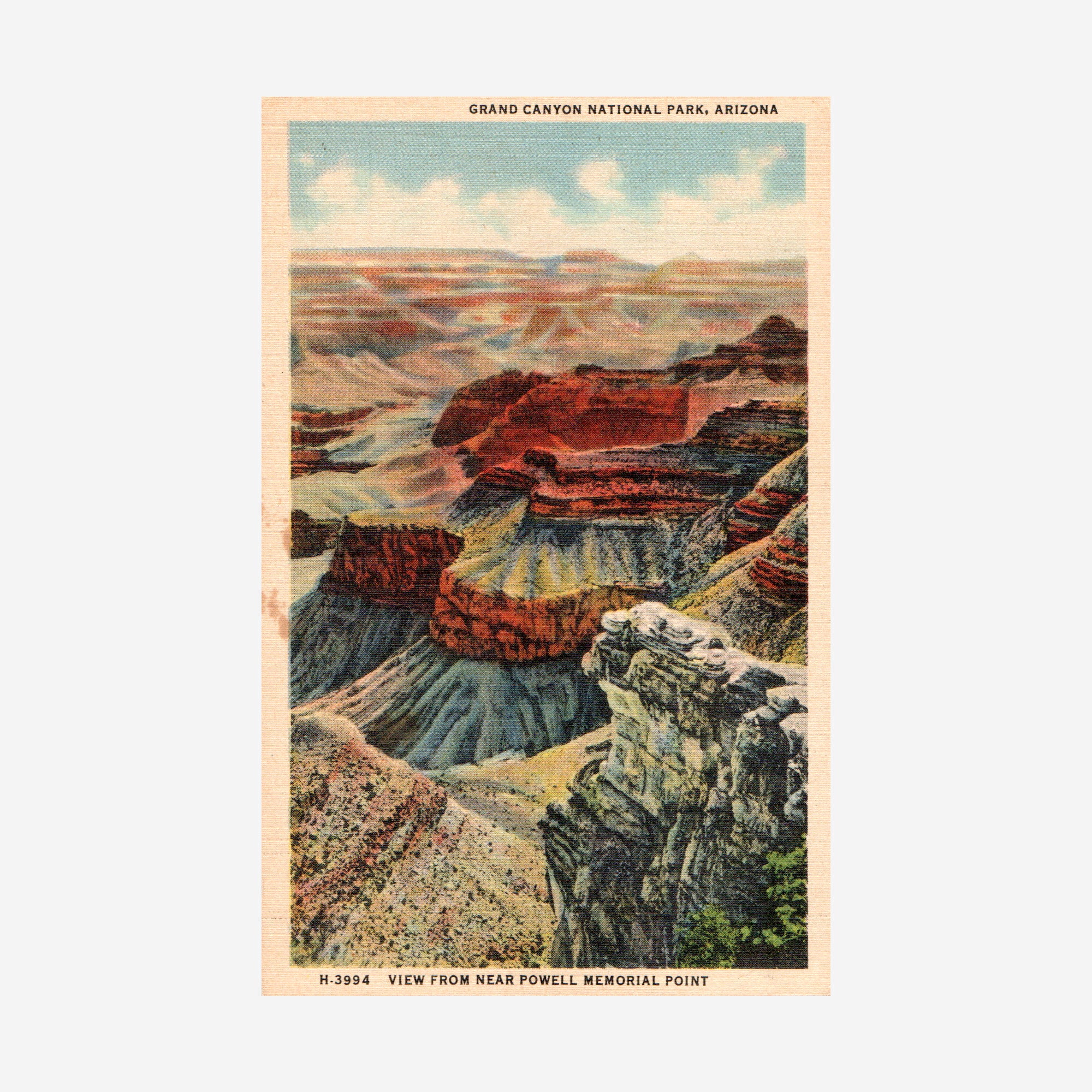 Vintage Grand Canyon National Park, Arizona Linen Era Postcard — Fred ...